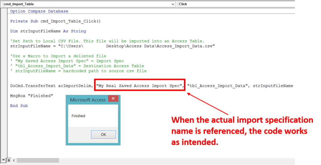 How to Fix an Import Specification Error in Microsoft Access | Smoak ...