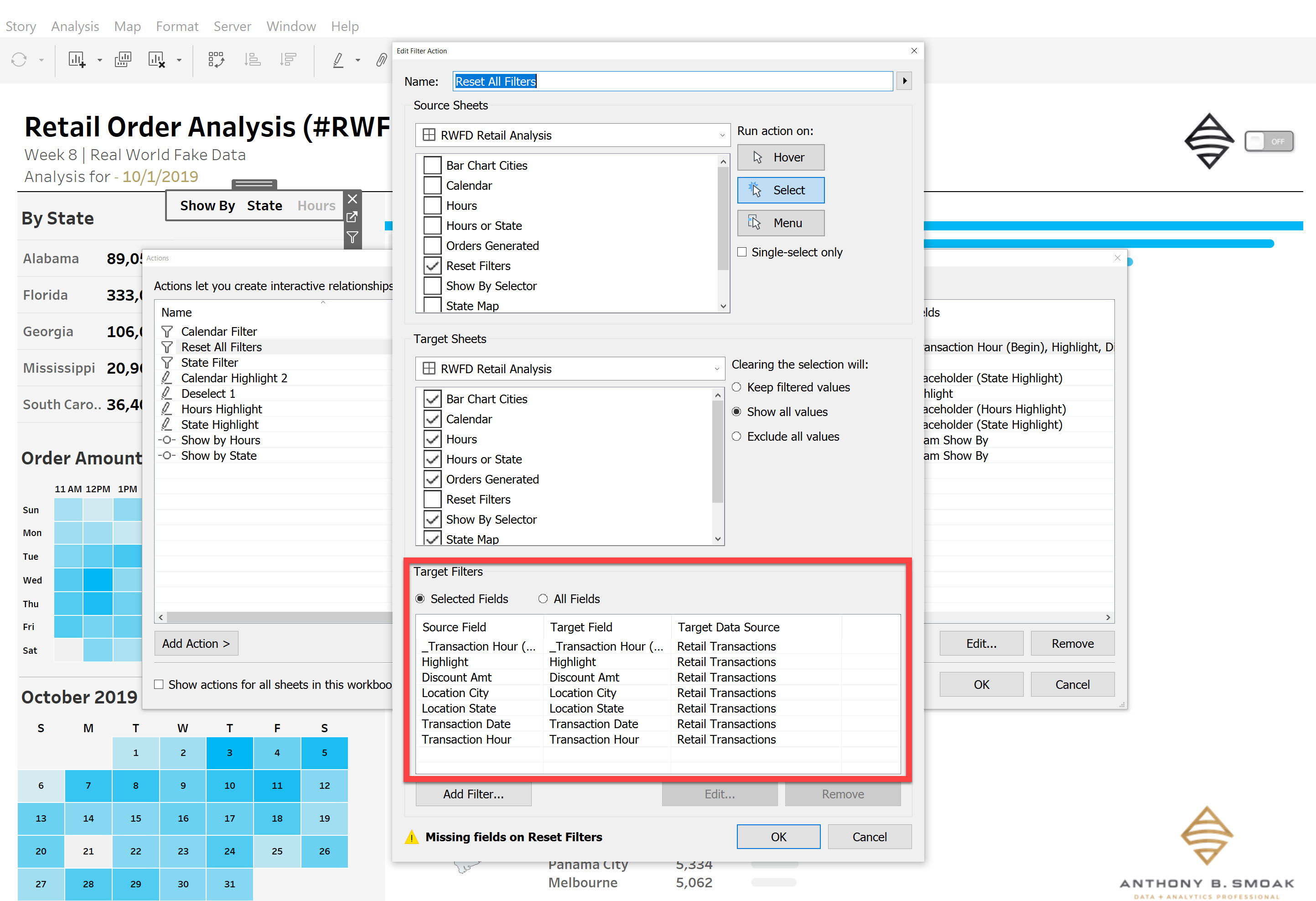 Fix the Reset All Filters Button in Tableau | Smoak Signals | Data ...